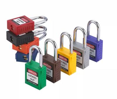 China Rarlux High Quality Top Security Industrial Insulation Safety Durable Plastic Lockout Tagout Padlock Solid Brass Cylinder Short for sale