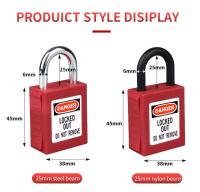 China Rarlux High Quality Top Security Industrial Hardened Alloy Steel Shackle Padlock Keyed Eco-Friendly Solid Brass Cylinder Lockout for sale