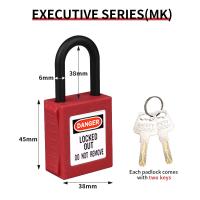 China Rarlux High Quality Top Security Industrial Hardened Alloy Steel Shackle Padlock Keyed Eco-Friendly Solid Brass Cylinder Lockout for sale
