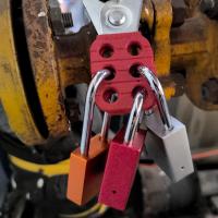 China 40mm Heavy Duty Industrial Safety Lockout Padlocks Outdoor Square Type Aluminum Eco-Friendly Durable High Safety Keyed Alike for sale