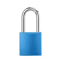 China 40mm Industrial Safety Heavy Duty Outdoor Weatherproof Aluminum Padlock Long Shackle Keyed Alike for School Gym Lockers Colorful for sale