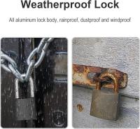 China Long Shackle 40mm Heavy Duty Industrial Safety Padlocks Outdoor Weatherproof Aluminum Keyed Alike School Gym Locker Colorful for sale