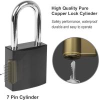 China Long Shackle 40mm Heavy Duty Industrial Safety Padlocks Outdoor Weatherproof Aluminum Keyed Alike School Gym Locker Colorful for sale