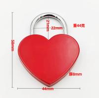 China Heart-Shaped Padlock Compact, Aesthetic & Exquisite Security Love Locks for Wholesale and Valentines Day Gifts Padlock Factory for sale