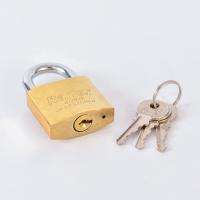 China 30/40/50/60mm Security Padlock Eco-Friendly High Quality Iron Lock Body Chrome Plated Surface Steel Key for sale