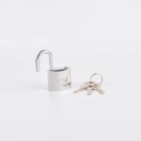 China 30/40/50/60mm Security Padlock Eco-Friendly High Quality Iron Lock Body Chrome Plated Surface Steel Key for sale