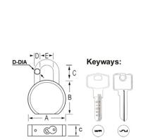 China Rarlux New Design Steel Iron Padlock Anti-cut Round Type Solid Steel Padlock for sale