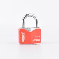 China 40mm Chrome Plated Iron Padlock Solid Brass Cylinder Short Shackle Key Eco-Friendly Rhombic Type RARLUX LXCP40 for sale