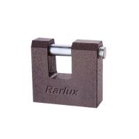 China Rarlux Industrial Safety Durable High Security Solid Iron Disc Padlock 60-70mm with Plastic Painted Body and 3 Pcs Vane Keys for sale