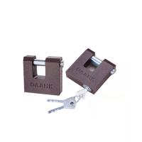 China Rarlux Industrial Safety Durable High Security Solid Iron Disc Padlock 60-70mm with Plastic Painted Body and 3 Pcs Vane Keys for sale