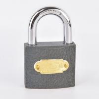 China Rarlux Use Best Lock China 50mm Grey Color Painted Short Shackle Iron Padlock Durable 3 Steel Keys Solid Brass Cylinder for sale
