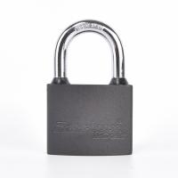 China Best Durable Solid Iron Padlock with Key Arc Type Design Plastic Painted Surface High Safety for sale