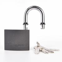 China Best Durable Solid Iron Padlock with Key Arc Type Design Plastic Painted Surface High Safety for sale