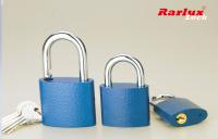 China Best Durable Solid Iron Padlock with Key Arc Type Design Plastic Painted Surface High Safety for sale