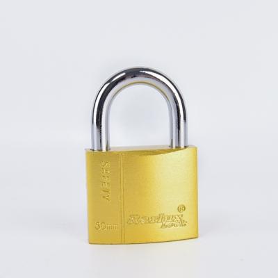 China Rarlux Solid Brass Durable Anti-Rust Waterproof High Security Anti-Theft Outdoor Padlock Custom Logo Option 3 Nickel-Plated for sale