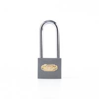 China Rarlux Medium Grey Iron Padlock High Security Master Lock with Long Shackle Key Unlock Way for sale