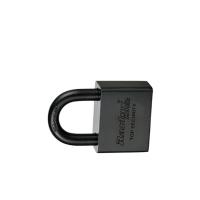 China Rarlux 40-70mm High Security Waterproof Solid Padlock Iron Body Electrophoretic Staining Black square Iron Padlock for sale