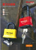 China Rarlux 40-60mm High Security Plastic Cover Padlock Waterproof Solid Iron Padlock Master Lock for sale