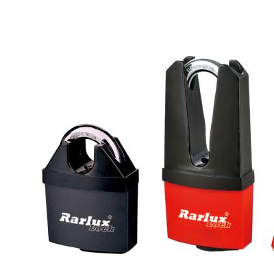 China Rarlux Waterproof Padlock Shackle Protected Disc Padlock with Plastic Cover High Safety 4 Keys 55mm,65mm CN;ZHE for sale
