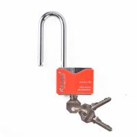 China Rarlux Wholesale Rhombic Chrome Plated Body Solid Padlock Plastic Covered Iron Padlock for sale