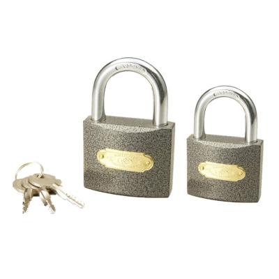 China Rarlux 32-75mm Cheap Price Durable High Safety High Quality Steel Padlocks Padlock Plastic Painted Cross Key Iron Padlock for sale