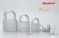 China Rarlux Durable Key Operated Industrial Safety Lockout Padlock 20-75mm Solid Iron Silver Shiny Spray Painted High Safety for sale