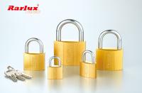 China Rarlux 32-75mm Low Price High Quality Padlock Brass Spray Painted Iron Padlock for sale
