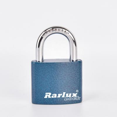 China Rarlux 38-75mm Anti-Theft Iron Body Master Lock Blue Painted Padlock with Brass or Iron Keys for sale