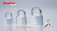 China Rarlux European Anti-Theft Padlock with 3 Steel Keys High Quality Iron Body Plated Brass Cylinder ISO9001 Certified for sale