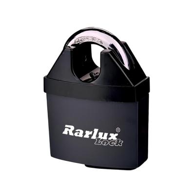 China Rarlux Iron Durable High Safety Waterproof Disc Padlock Shackle Protection Plastic Cover 4 Keys 55mm/65mm CN;ZHE ISO Certified for sale