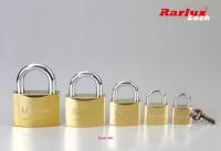 China Rarlux 20-75mm Security Padlock Eco-Friendly High Quality Gold Plated Iron Key Operated Industrial Safety for sale