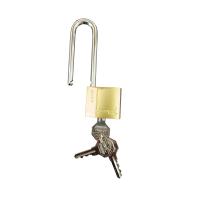 China Security 25mm Hardened Long Shackle Anti-cut Eco-Friendly Brass Cylinder Iron Padlock with 3 Keys for sale