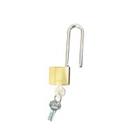 China Security 25mm Hardened Long Shackle Anti-cut Eco-Friendly Brass Cylinder Iron Padlock with 3 Keys for sale