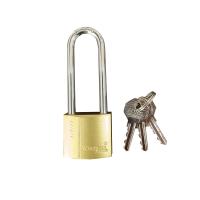 China Rarlux All Size New Product Hot Sale Long Shackle Iron Padlock with Brass Painted for sale