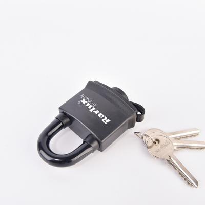 China High Security RARLUX Waterproof Windproof Padlock Steel Key Iron Material Solid Brass Cylinder Short Shackle Weatherproof Rubber for sale
