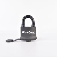 China High Security RARLUX Waterproof Windproof Padlock Steel Key Iron Material Solid Brass Cylinder Short Shackle Weatherproof Rubber for sale