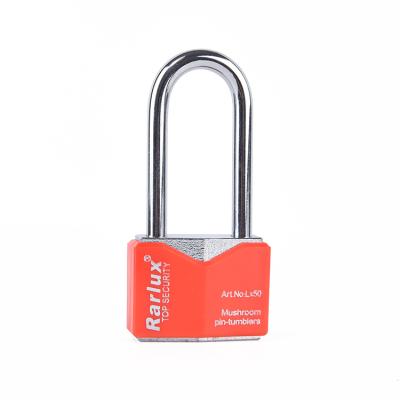 China 40mm Long Shackle Ex Factory Basis Plastic Cover Colorful Cheap   Rhombic Chrome Plated Iron Padlock for sale