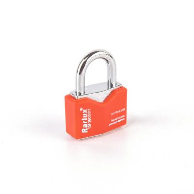 China 20mm Waterproof Padlock Short Shackle Colorful Hot Selling Best Padlock Plastic Cover Rhombic Type Iron Padlock for sale