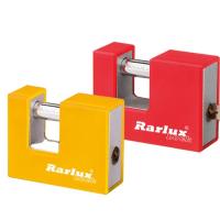 China Rarlux Manufacturer Wholesale Safety Heavy Duty Iron Padlock Colored Plastic Covered High Security Rectangular Padlock for sale