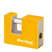 China Rarlux Manufacturer Wholesale Safety Heavy Duty Iron Padlock Colored Plastic Covered High Security Rectangular Padlock for sale