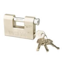 China Rarlux Heavy Duty Steel Shackle Solid Padlock D Type Candado Rectangular Brass Padlock for sale
