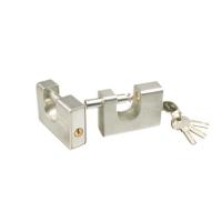China Rarlux Stainless Steel Cover Iron Padlock High Security Chrome-plated Heavy Duty Rectangular Padlock for sale