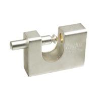 China Rarlux Stainless Steel Cover Iron Padlock High Security Chrome-plated Heavy Duty Rectangular Padlock for sale