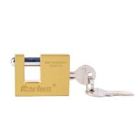 China Rarlux Durable Key Operated 60-90mm High Security SOLID Brass Rectangular Shackle Padlock for sale