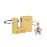 China Rarlux Durable Key Operated 60-90mm High Security SOLID Brass Rectangular Shackle Padlock for sale