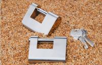 China Rarlux 60-90mm High Security Durable Anti-Theft Padlock Solid Iron Armoured Body Rectangular Padlock for sale
