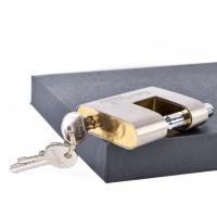 China Rarlux 60-90mm High Security Durable Anti-Theft Padlock Solid Iron Armoured Body Rectangular Padlock for sale