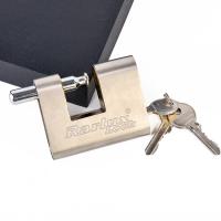 China Rarlux 60-90mm High Security Durable Anti-Theft Padlock Solid Iron Armoured Body Rectangular Padlock for sale