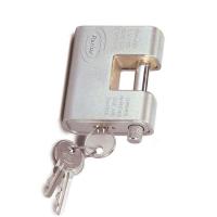 China Rarlux 70-90mm Safety Solid Padlock Brass Body Chrome Plated Case-hardened Rectangular Padlock for sale