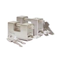 China Rarlux70-100mm High Safety Solid Steel Heavy Duty Durable Anti-Theft Key Padlock with Plated Surface for sale